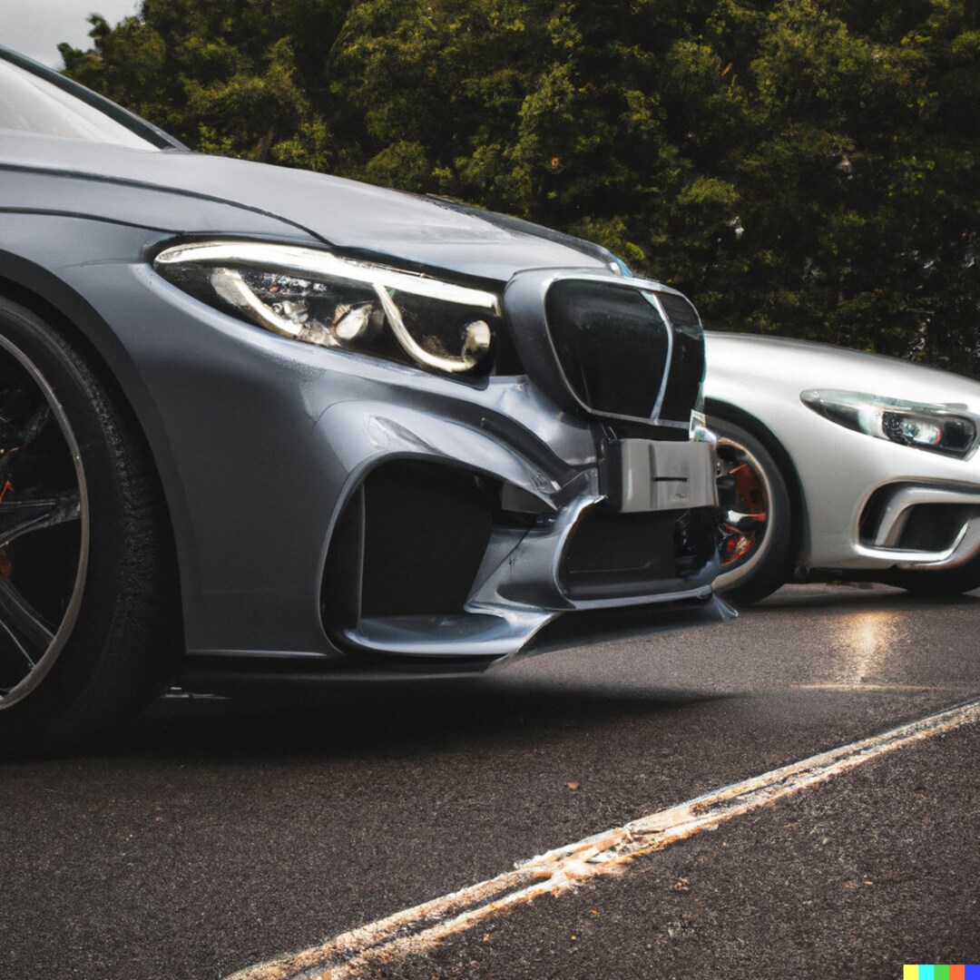 Bmw M5 Facing and Mercedes C63 Amg - Etsy