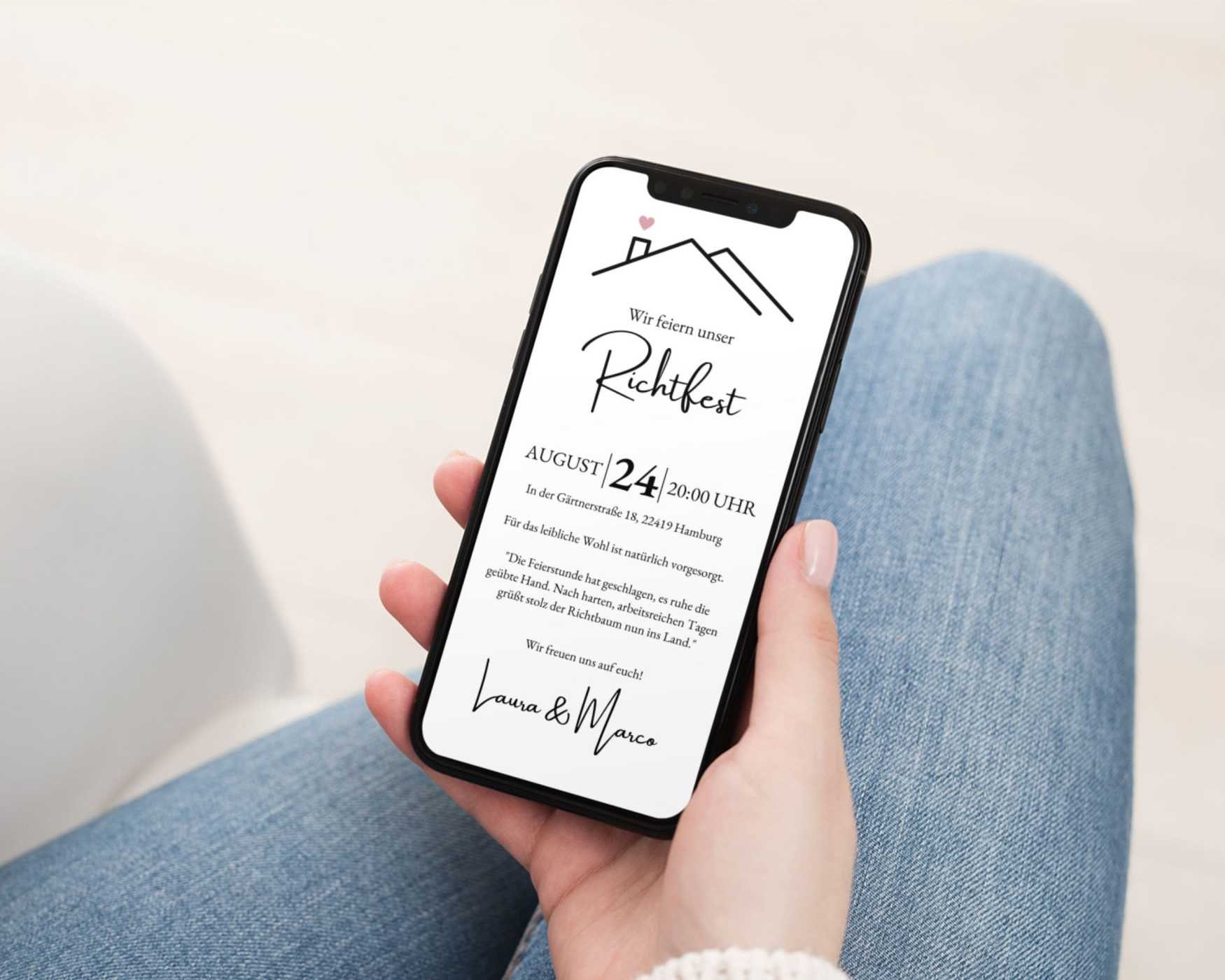 Topping-out Ceremony Invitation Digital, Topping-out Ceremony Saying ...