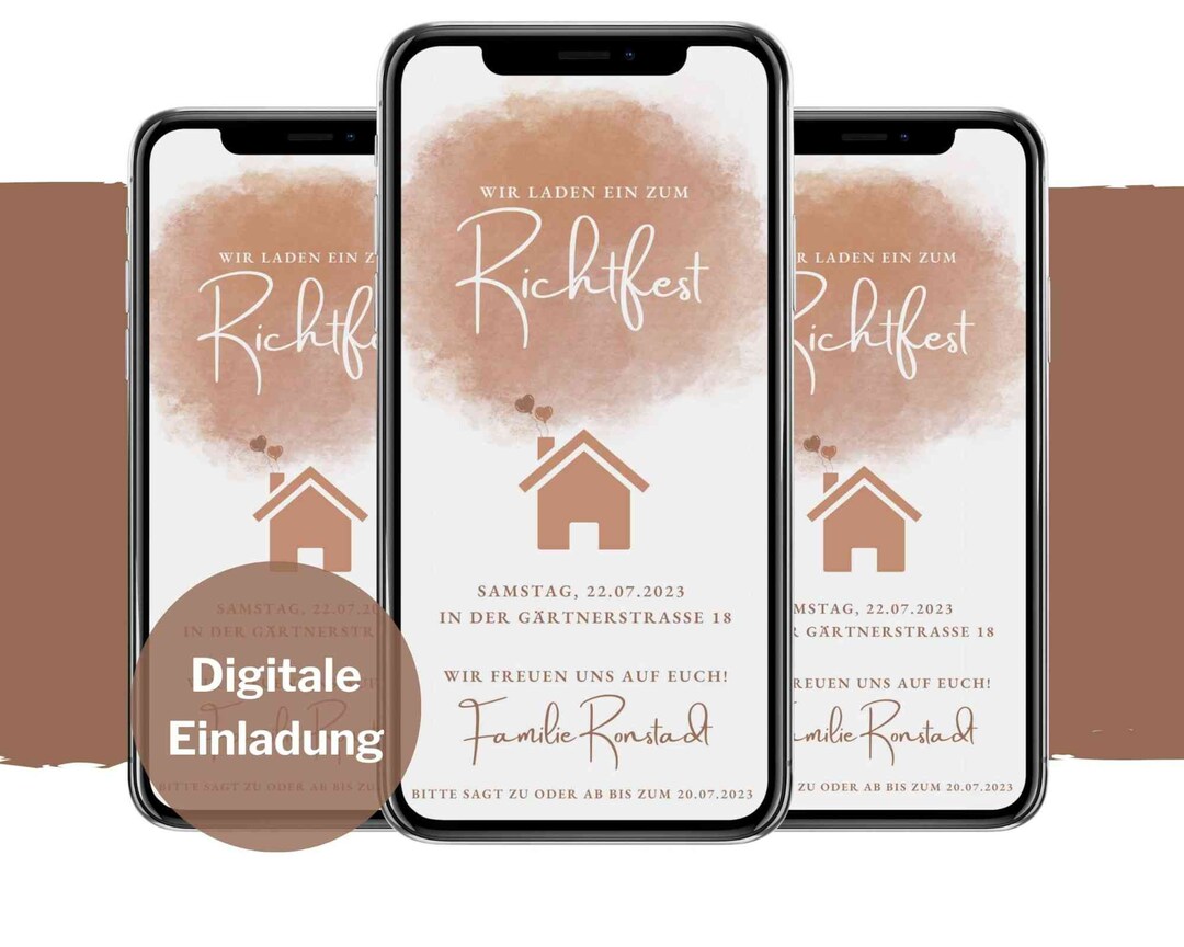 Digital Invitation Topping-out Ceremony Saying Topping-out - Etsy