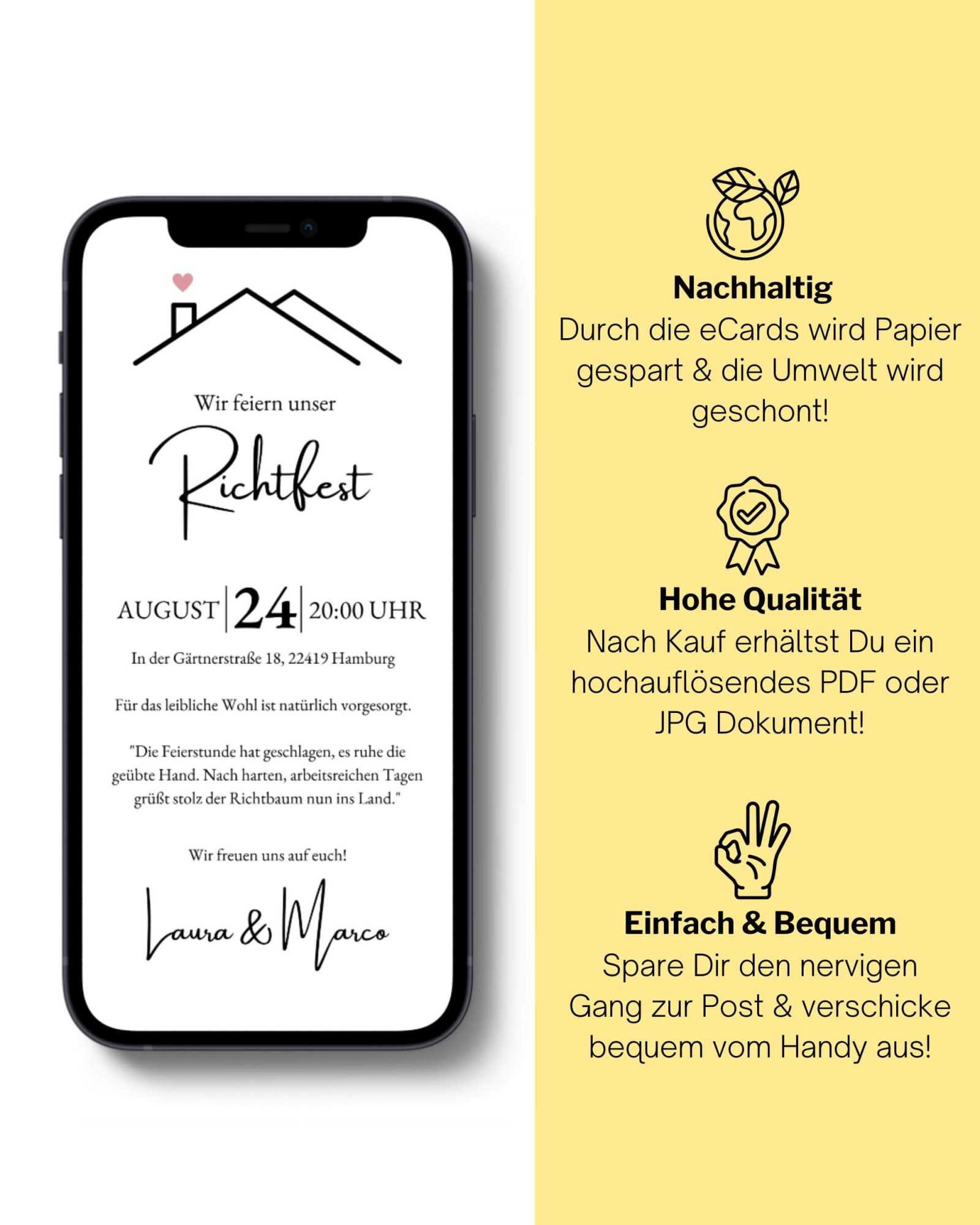 Topping-out Ceremony Invitation Digital, Topping-out Ceremony Saying ...