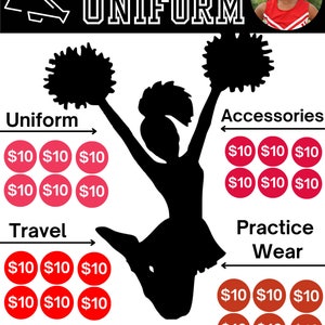Personalized Cheer Fundraiser Template-cheer Sponsor My Uniform Sheet ...