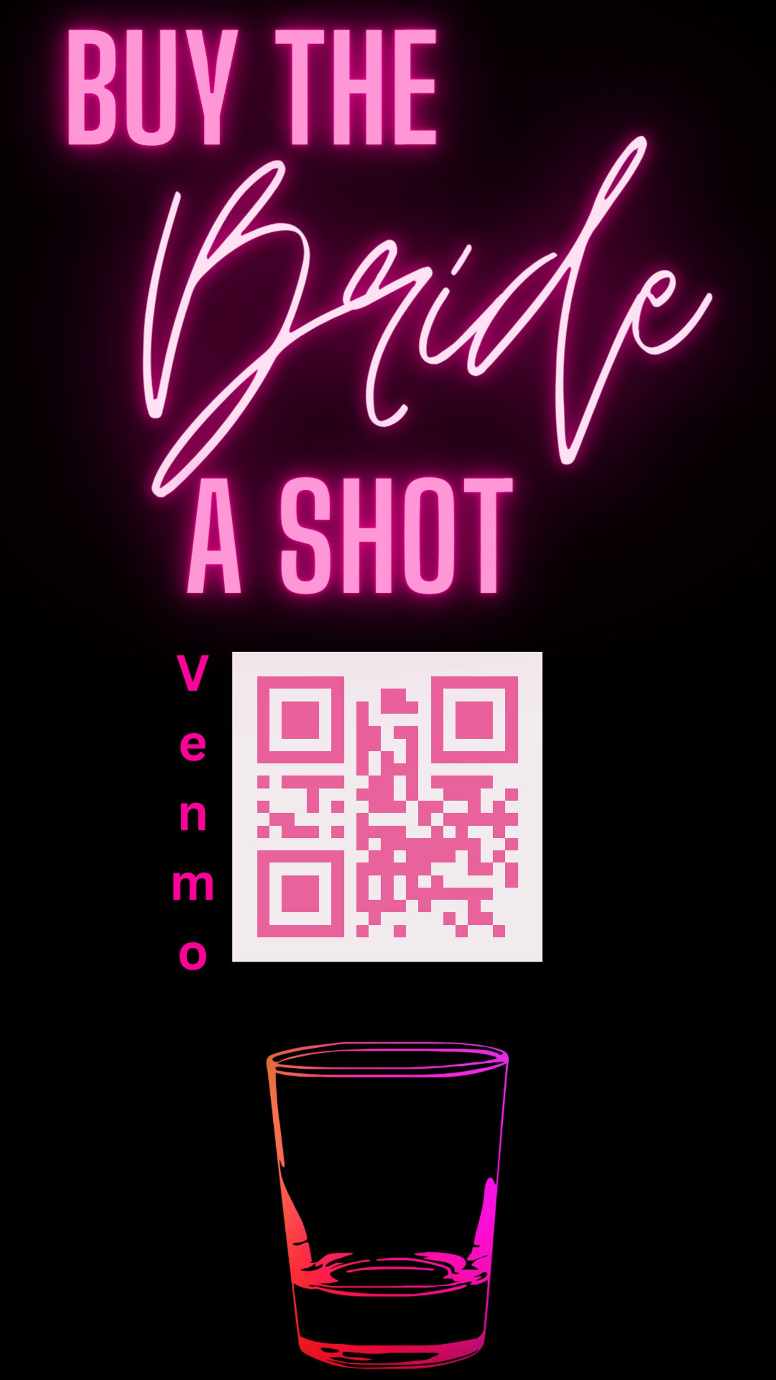 Bachelorette Party Story Template With Custom Neon QR Codes ...