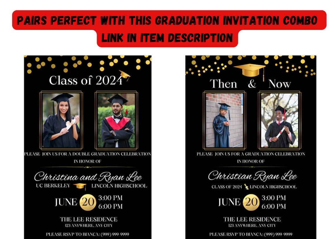 Gift for Graduates - Graduation Party Sign- QR Code Digital Sign With ...