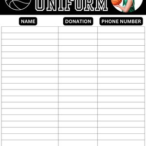 Personalized Basketball Fundraiser Template-basketball Sponsor My ...