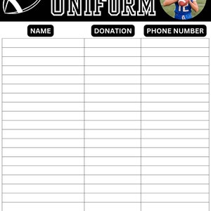 Personalized Football Fundraiser Template-football Sponsor My Uniform ...