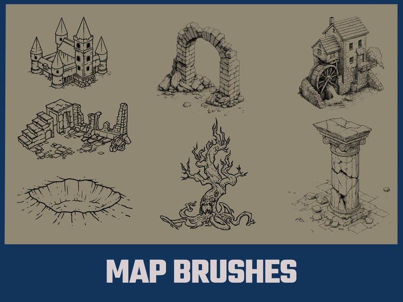 Dnd Maps Bundle | Dnd Tools | RPG | Dnd Set | Dnd 5e | Fantasy Map ...