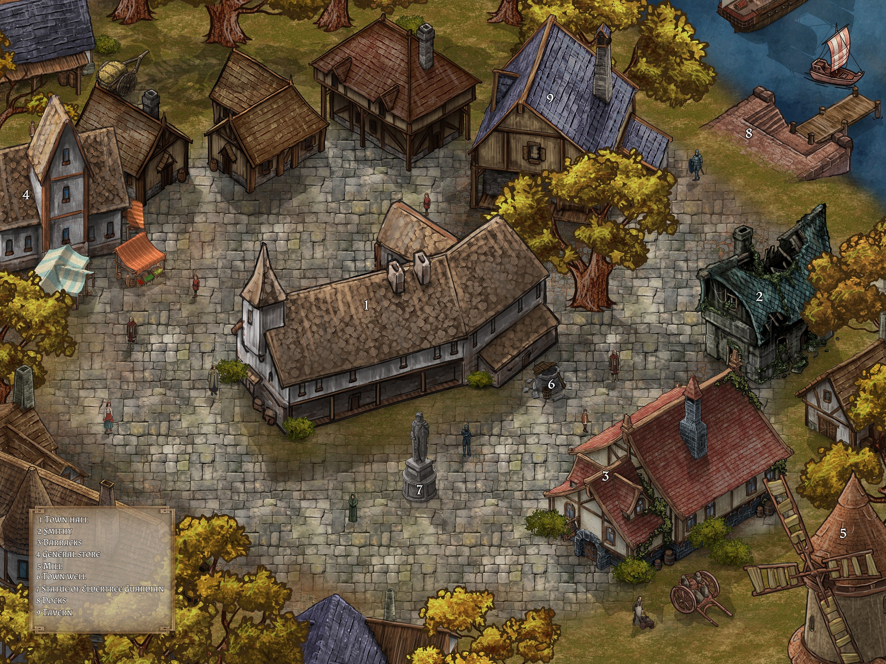 Dnd Village Maps , D&D Battlemaps, Dungeons and Dragons Battle Maps ...