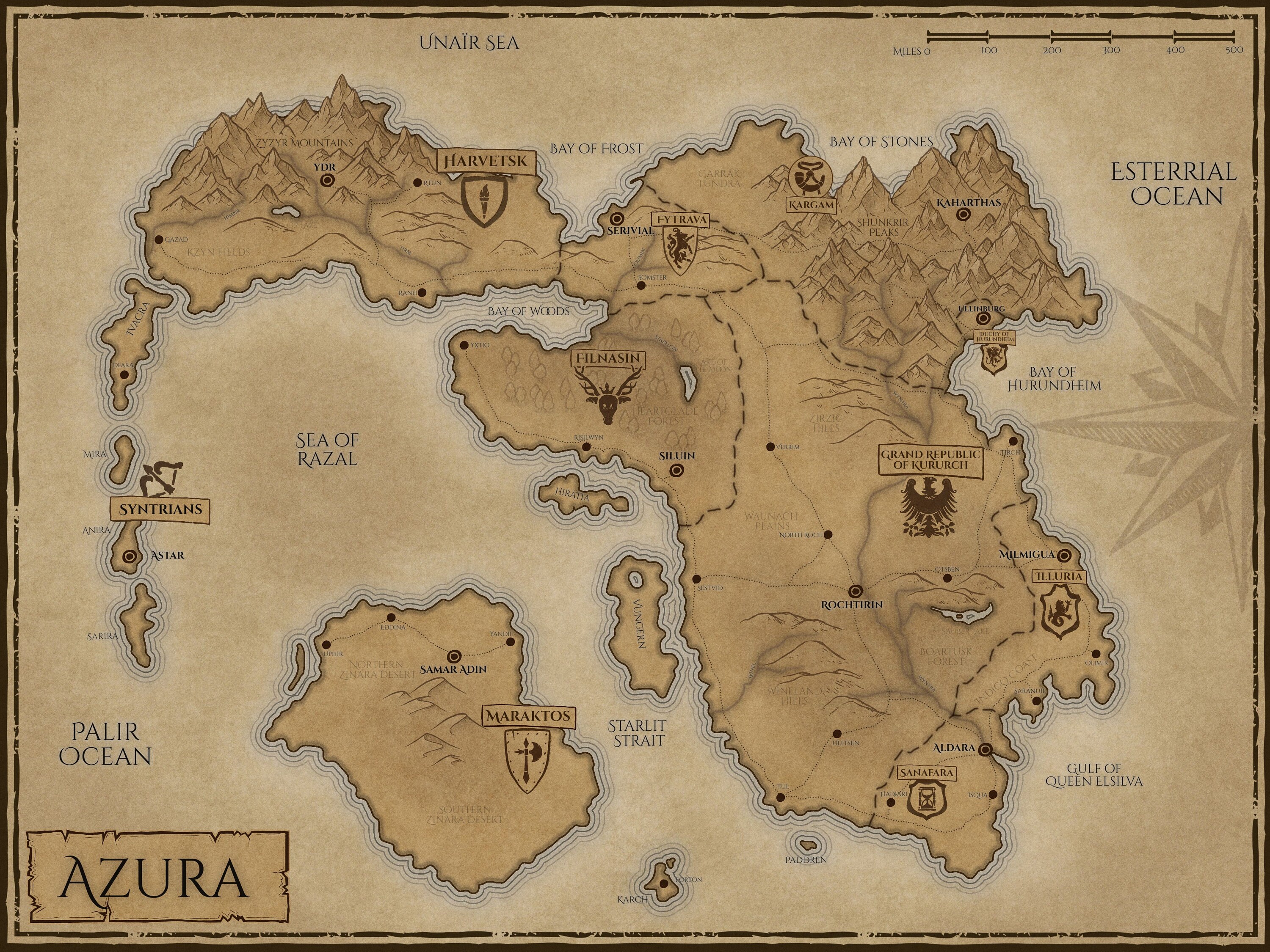 Custom Fantasy Map Commission | Hand-drawn RPG World Map | Dnd ...