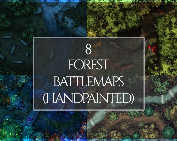 10 Gridless Forest Battle Maps | VTT Pack for Dnd, Pathfinder & Ttrpgs ...