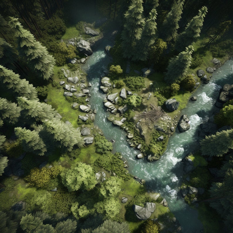 Dnd Forest Battlemaps V1 Bundle, 8 D&D Battlemaps, Dungeons and Dragons ...