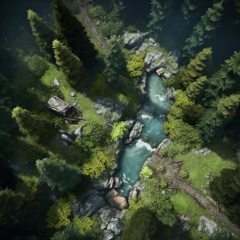 Dnd Forest Battlemaps V1 Bundle, 8 D&D Battlemaps, Dungeons and Dragons ...