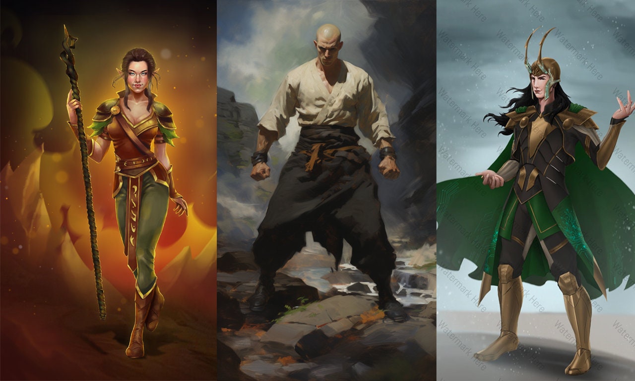 Custom Portrait, Character Commission, Dungeons and Dragons Character ...