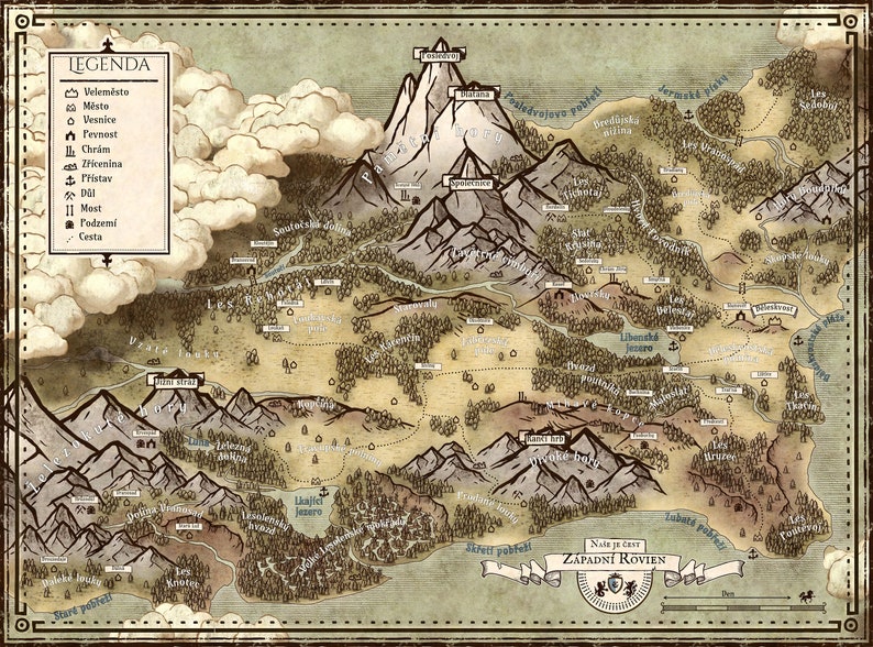 Custom Fantasy Map Commission | Hand-drawn RPG World Map | Dnd ...