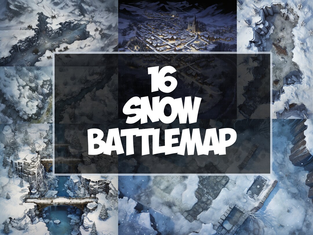 Dnd 16 Snow Battle Maps| Dungeons and Dragons| Dnd Battle Maps | RPG ...