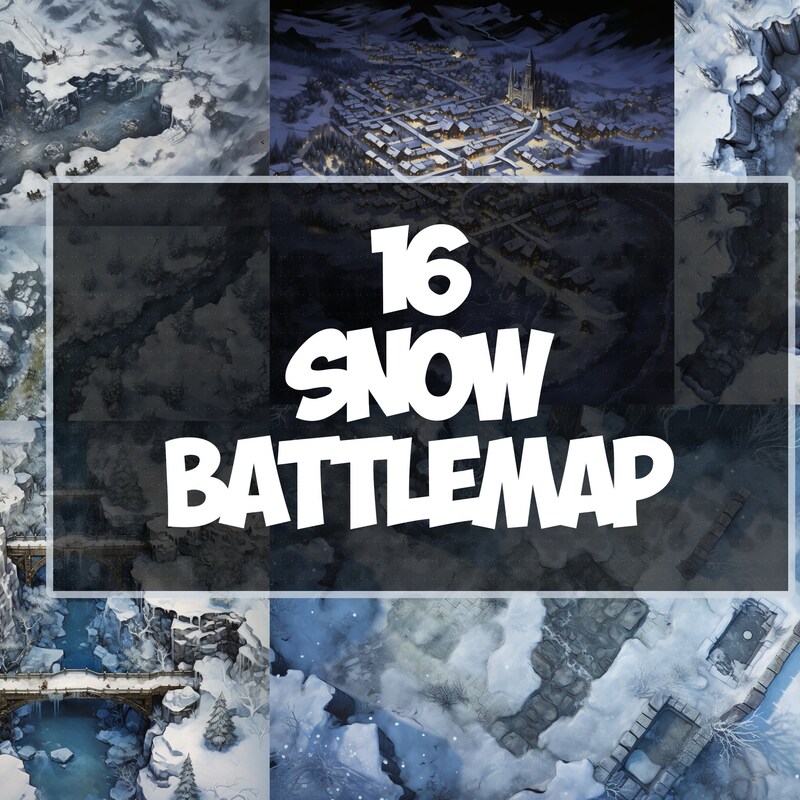 Snow Battle Maps - Etsy