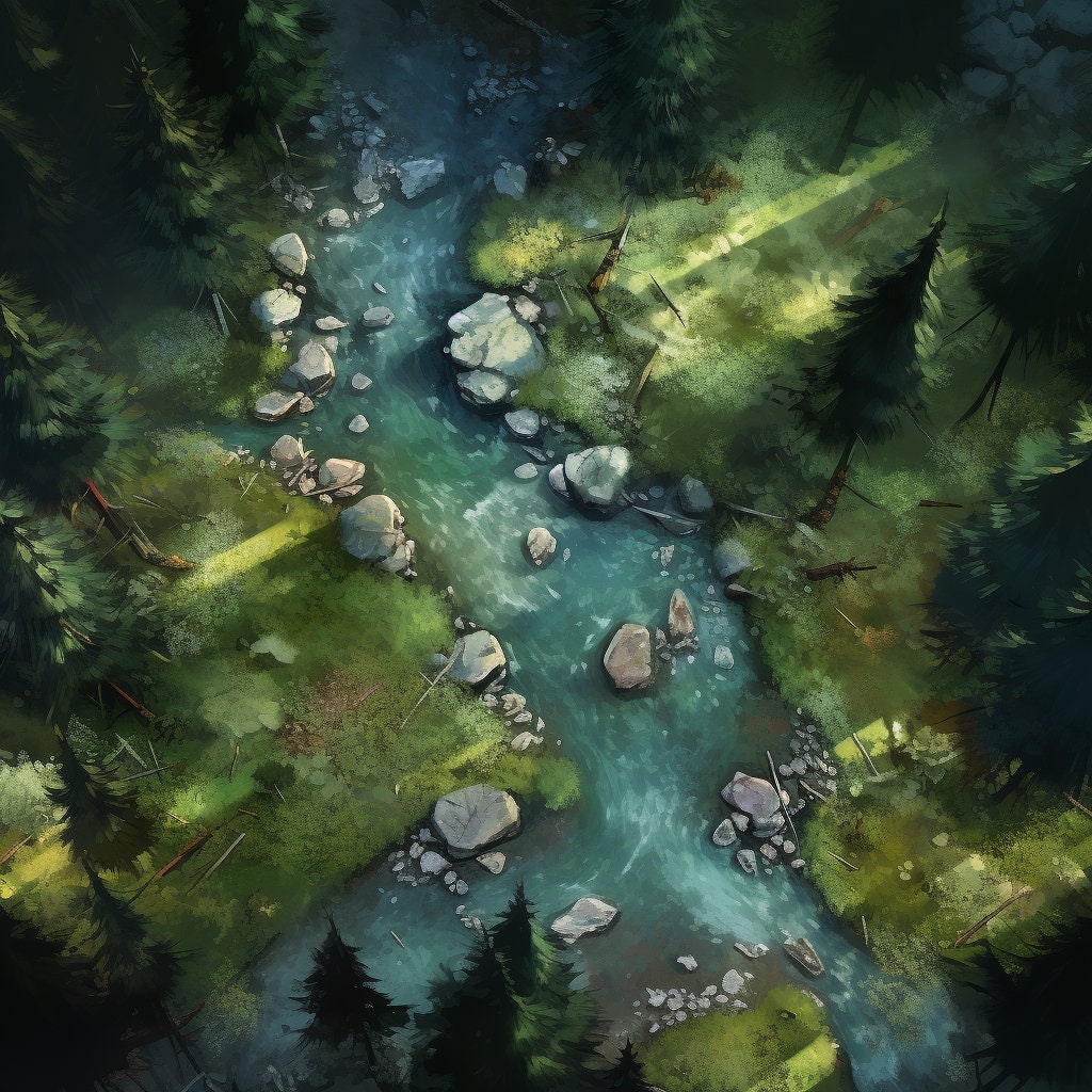 Dnd Forest Battlemaps V1 Bundle, 8 D&D Battlemaps, Dungeons and Dragons ...