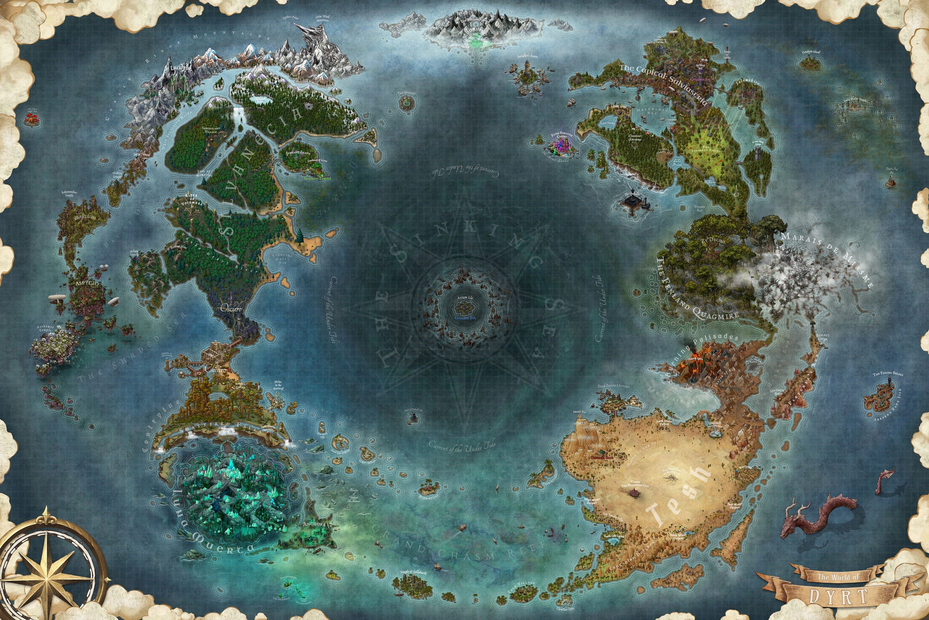 Custom Fantasy Map Commission RPG World Design Premium Cartography for Tabletop and Virtual ...