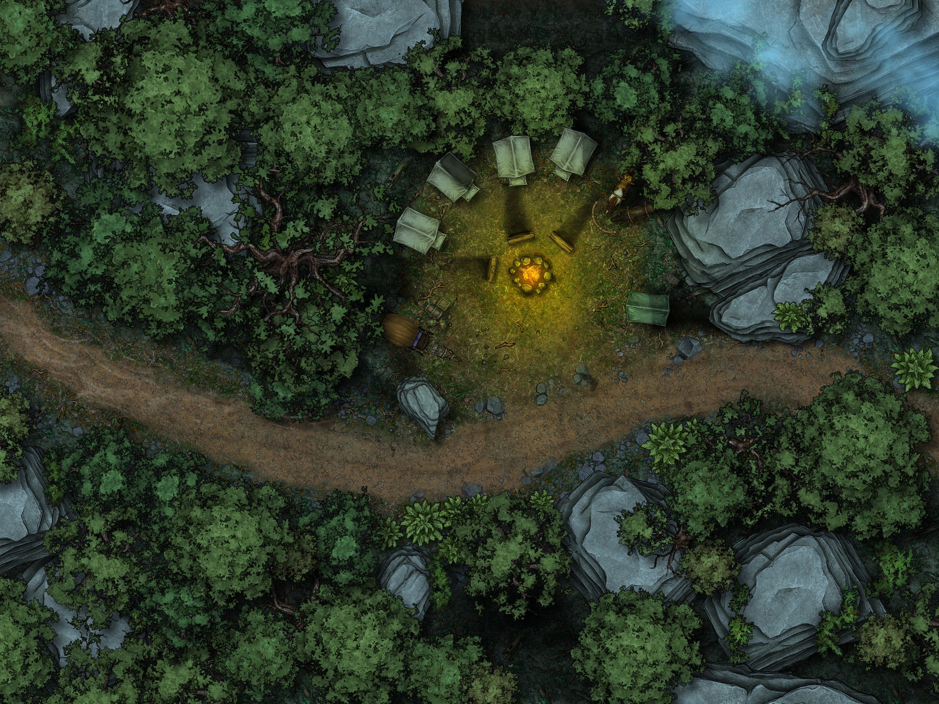 DND Forest Battle Maps Bundle Dungeons Dragons Roll20 Maps - Etsy