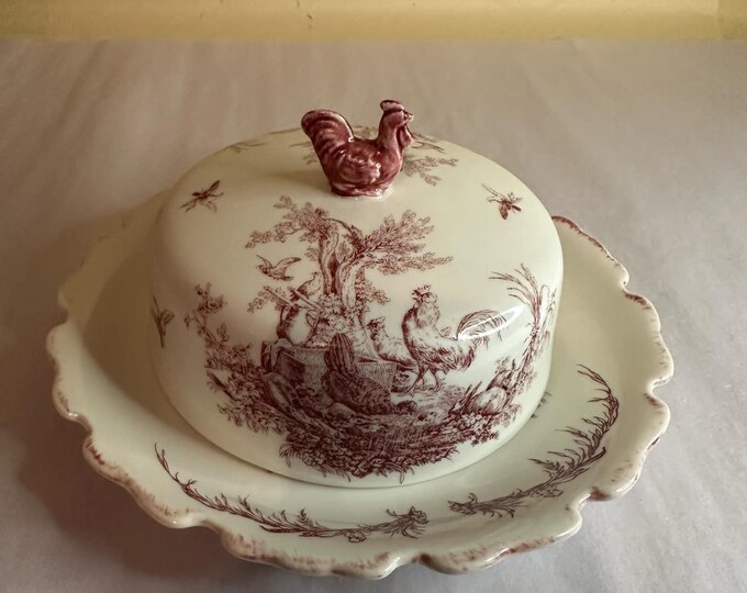 Vintage Aux Au Provence Butter Dish - Etsy