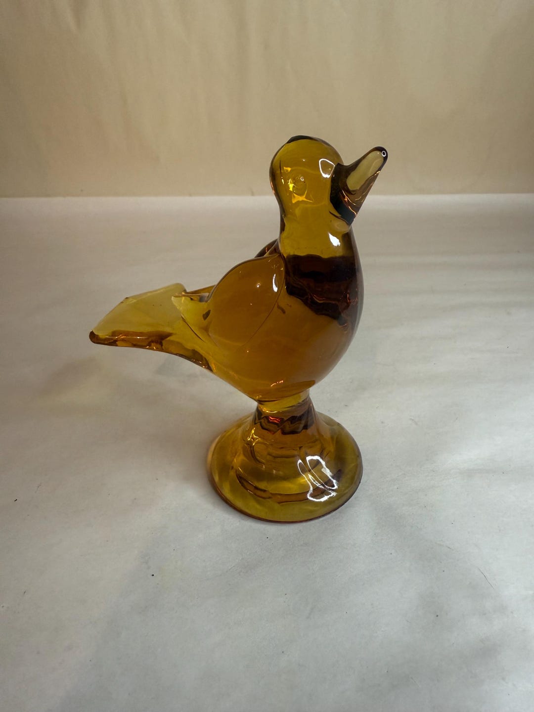 Vintage Viking Amber Robin Bird - Etsy