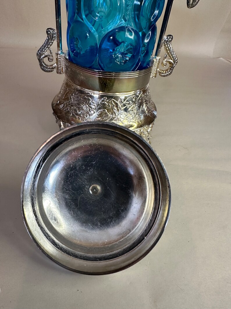 Moon and Star Colonial Blue Pickle Caster Insert With Caster - Etsy