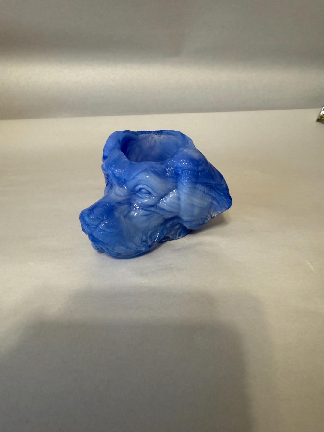 Vintage Summit Golden Retriever Dog Toothpick Holder Blue Slag - Etsy