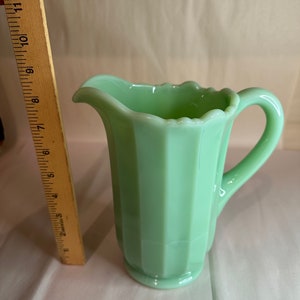 Jadeite Large Panel Pitcher - Etsy