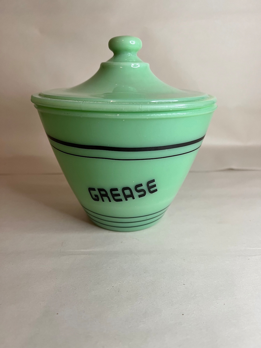 Jadeite Grease Jar - Etsy