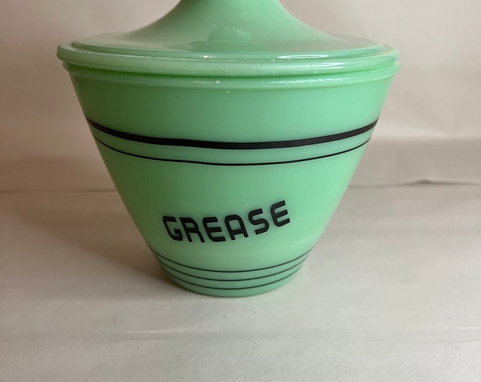 Jadeite Grease Jar - Etsy