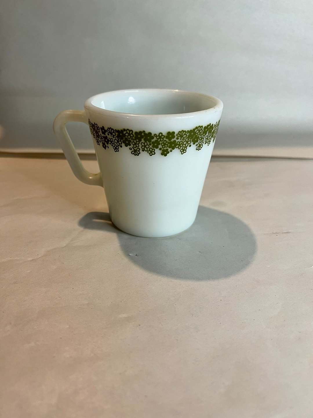 Pyrex Spring Blossom Crazy Daisy Milk Glass Coffee Mug Cup D-handle - Etsy