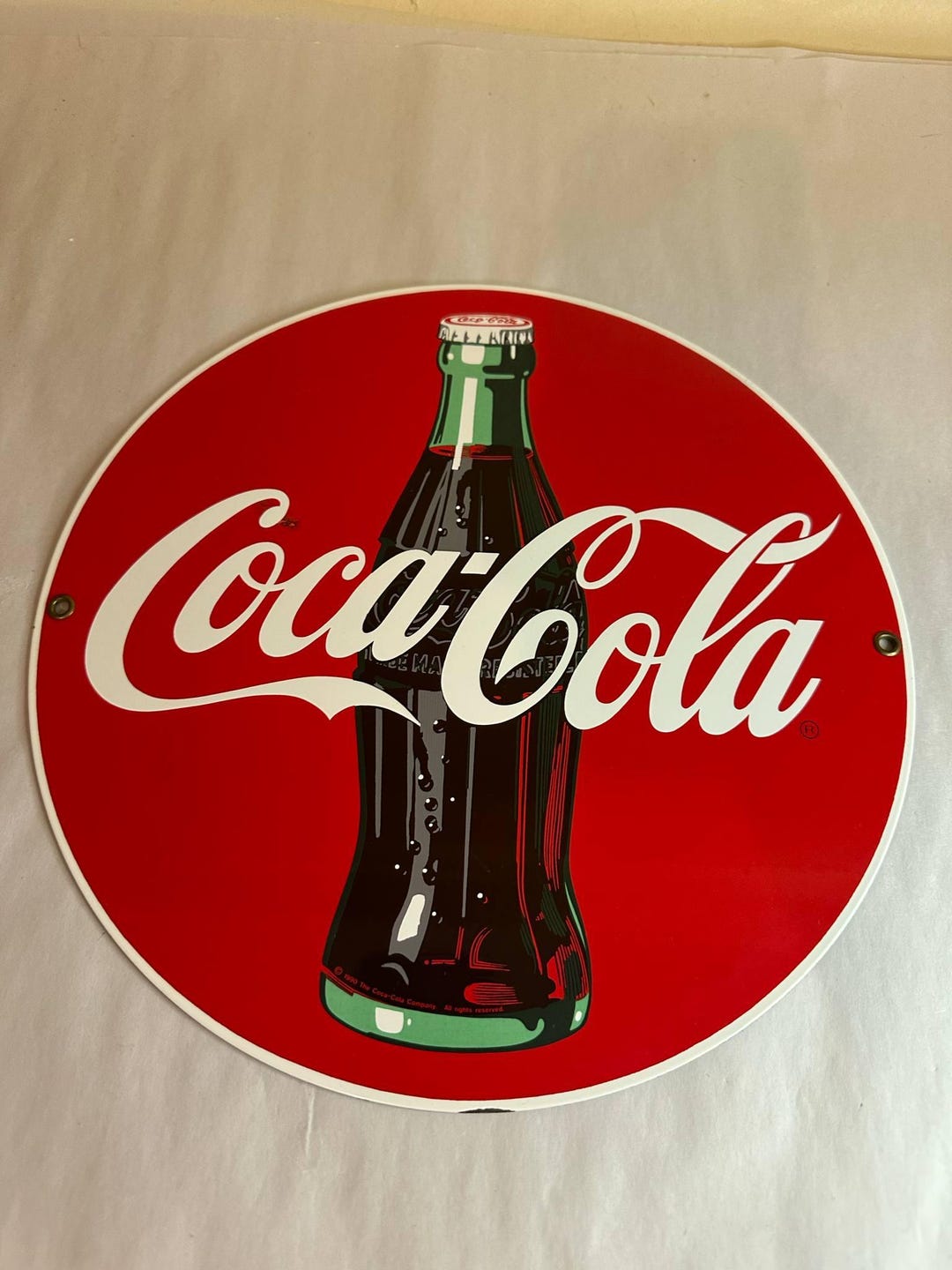 Coca Cola Coke Porcelain Enameled Andre Rooney Sign - Etsy