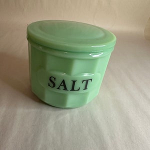 Jadeite Salt Dish With Lid - Etsy