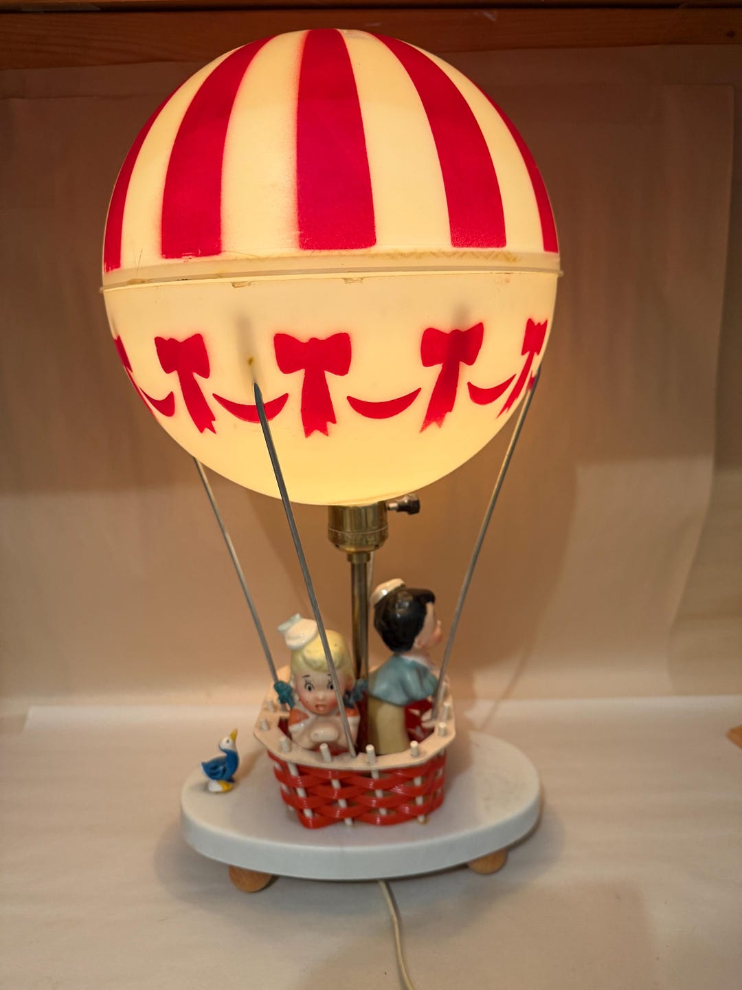Vintage 1970’s Dolly Toy Company Hot Air Balloon Children’s Lamp - Etsy