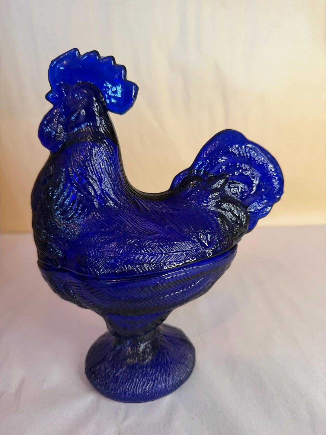 Rooster Cobalt Blue Candy Dish - Etsy