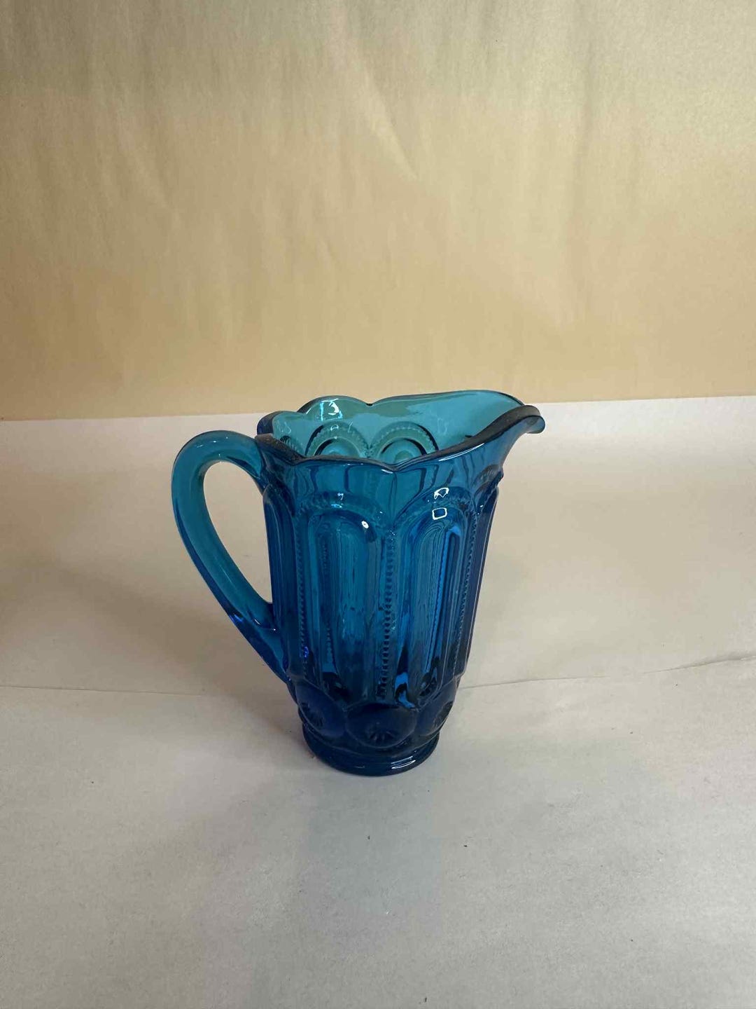 Moon and Star Colonial Blue Mini Water Pitcher - Etsy