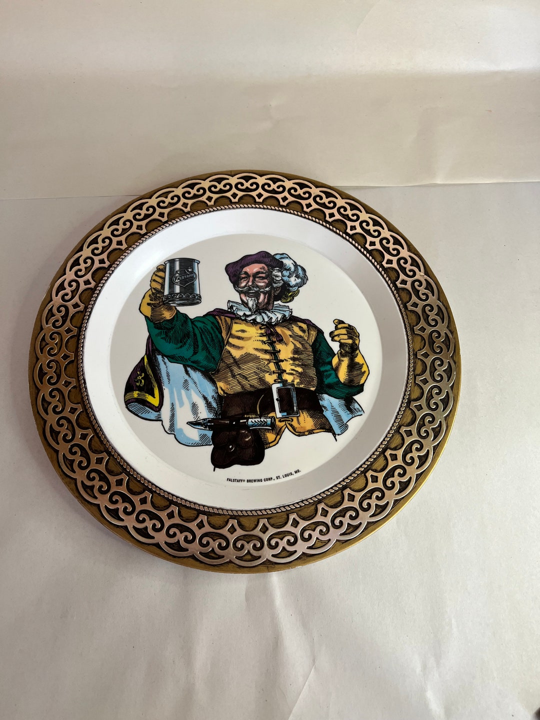 Vintage Falstaff Plate Platter Tray St. Louis Missouri Plastic Wall ...