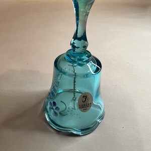 Fenton Blue 100th Anniversary Bell Hand Painted and Signed - Etsy