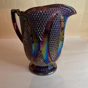 Westmoreland High Hob Water Pitcher Made for Levay Purple Carnival ...