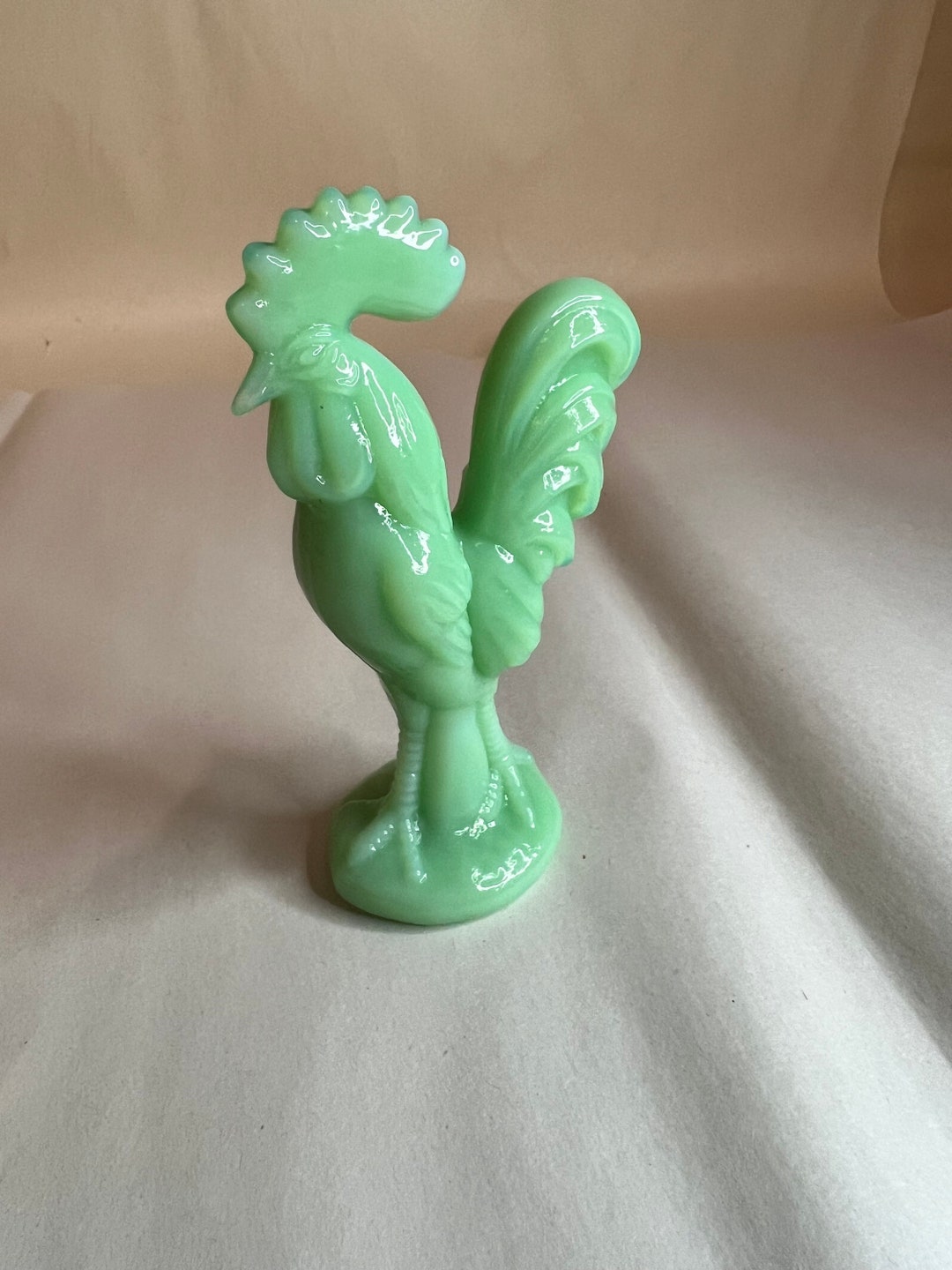 Jadeite Rooster Figurine - Etsy
