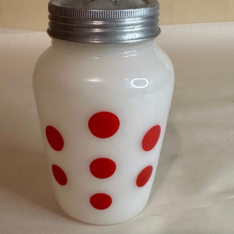 Fire King Red Dot - Etsy