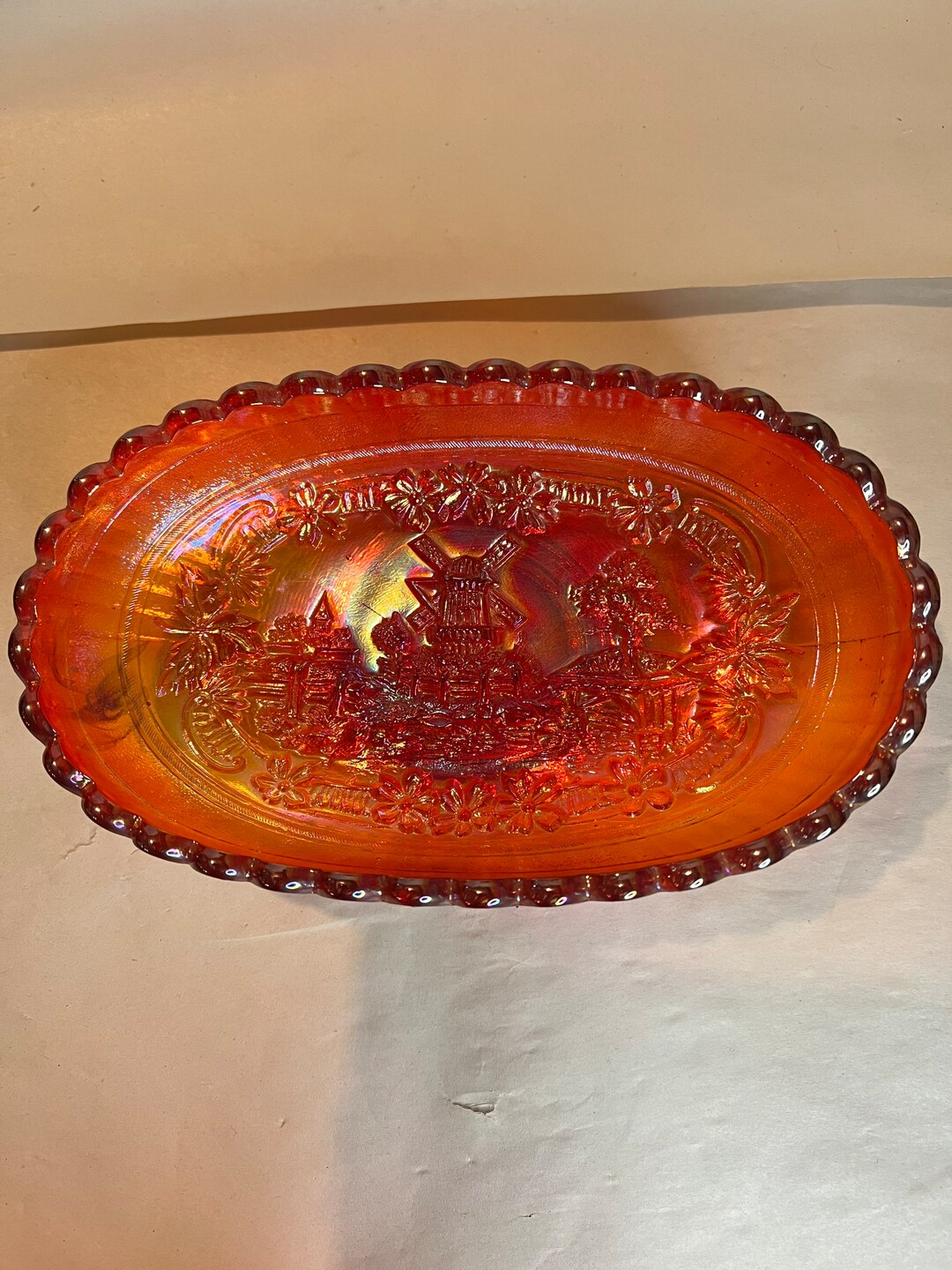 Imperial Carnival Windmill Relish Dish - Etsy