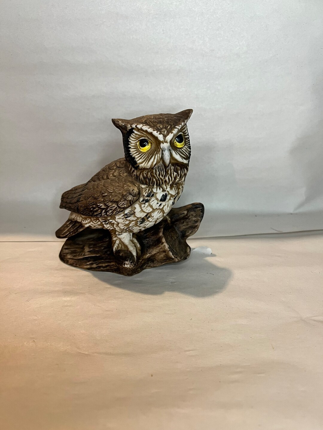 Vintage Porcelain Owl Figurine HOMCO - Etsy