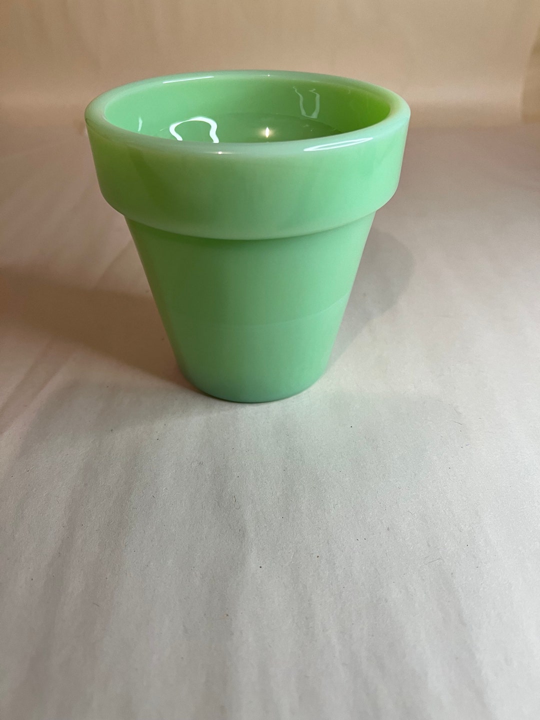 Jadeite Large Flower Pot Planter - Etsy