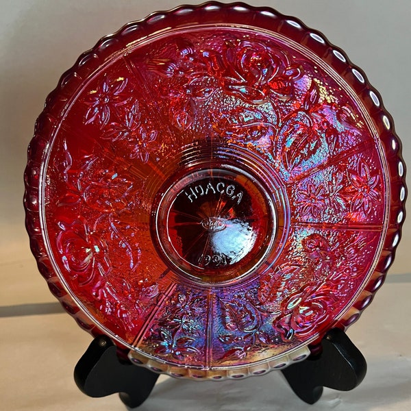 Red Carnival Glass - Etsy