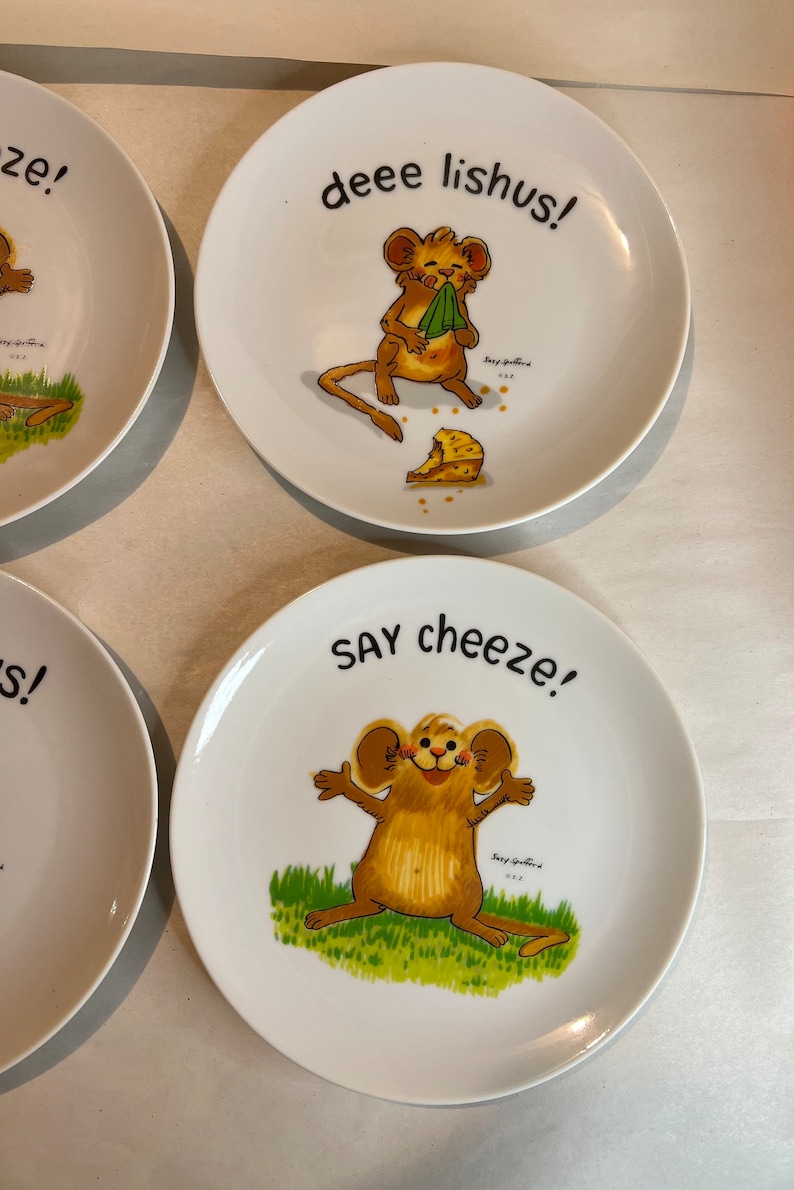 1976 Vintage NOS Enesco Suzy Zoo Cheese Service SUZY SPAFFORD - Etsy