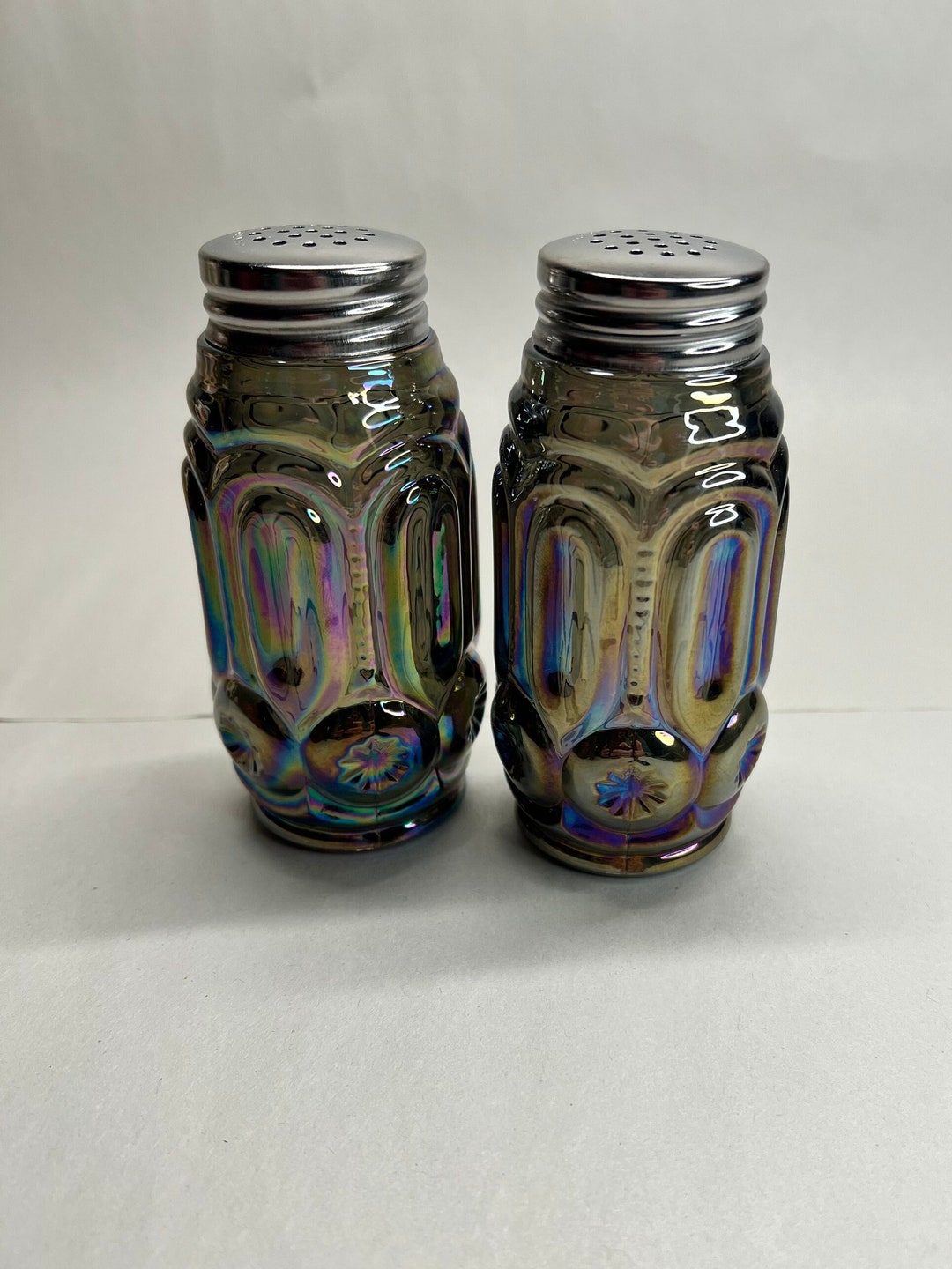 Moon and Star Titanium Smoke Carnival Salt and Pepper Shakers - Etsy