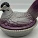 Marble Hen on Nest Hand Painted W Split Woven Tail - Etsy