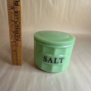 Jadeite Salt Dish With Lid - Etsy