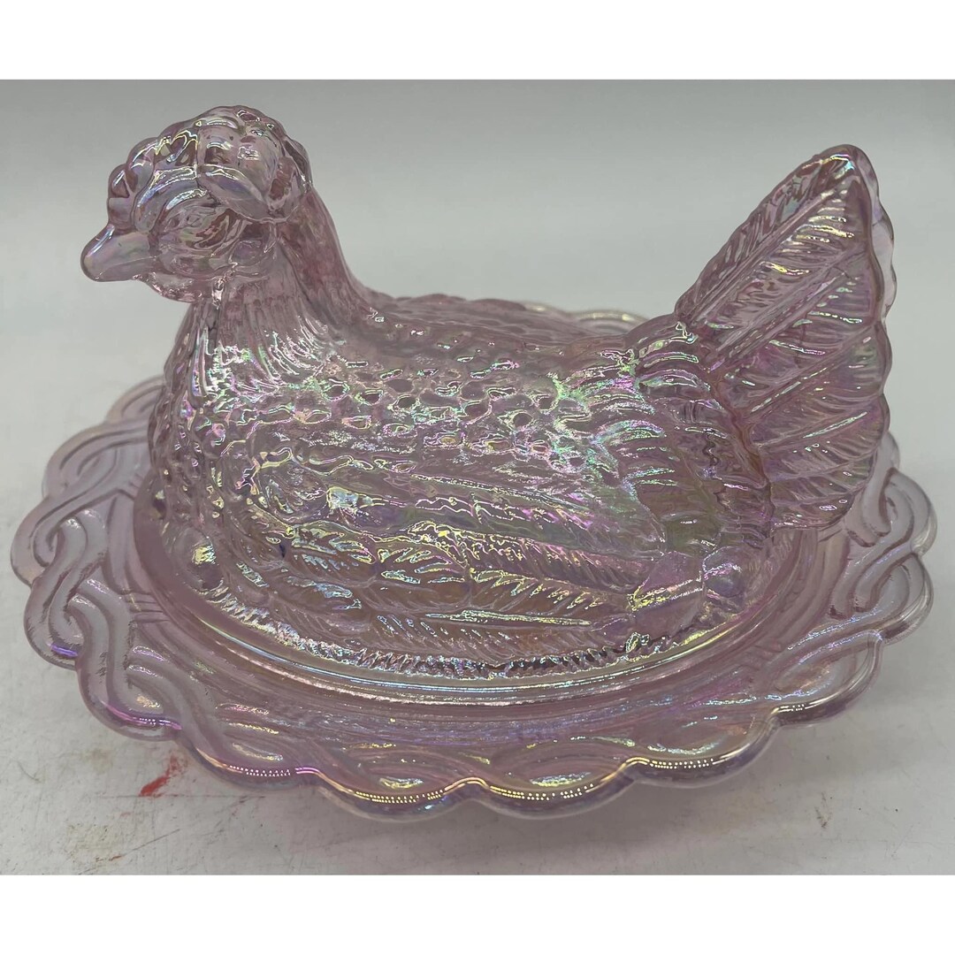 Rose Pink Carnival Hen on Nest - Etsy