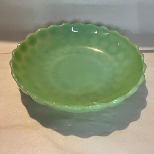 Vintage Jadite Fire King Bubble Bowl Serving Dish - Etsy